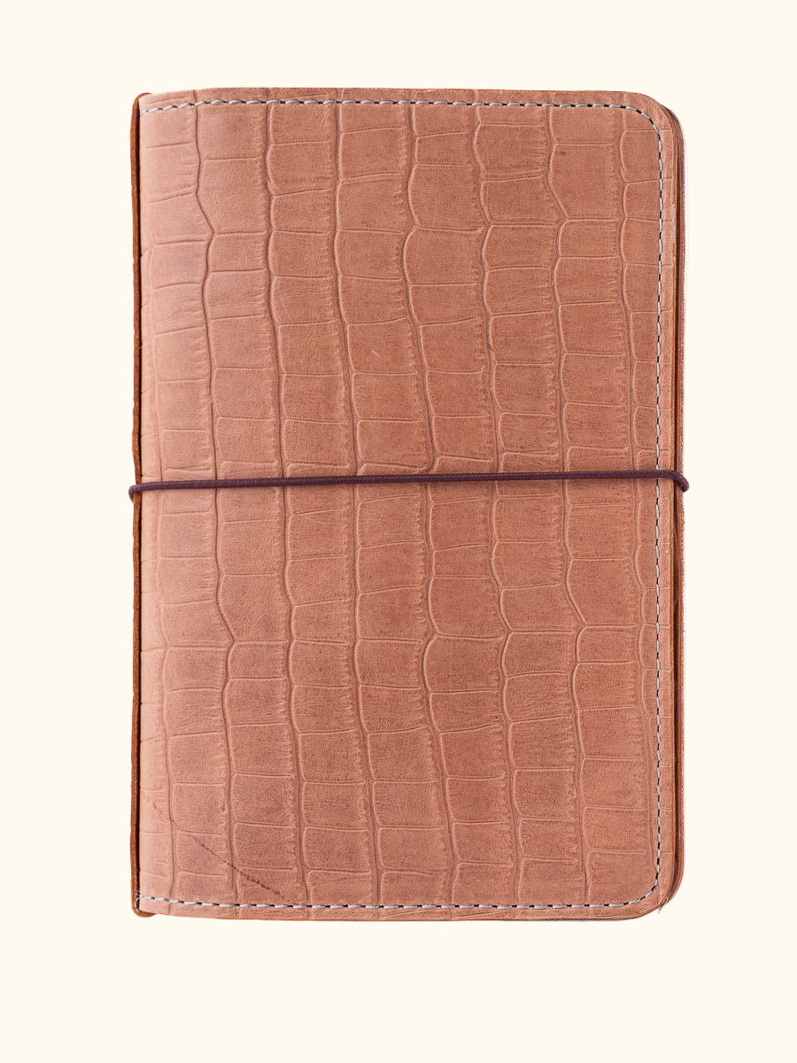 Hunter No. 5: Croc-Embossed Veg-Tanned Leather Notebook Cover