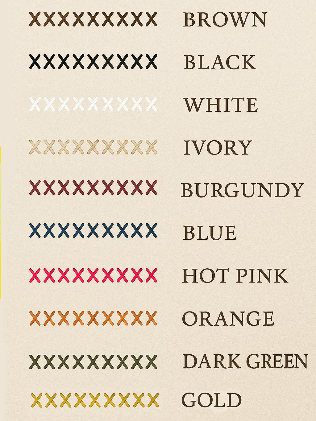 Custom Thread Color to Your Leather Journal